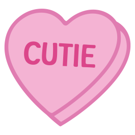 CUTIE Candy Heart for Valentine's Day|D-1239688