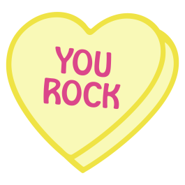 YOU ROCK Candy Heart for Valentine's Day|D-1240088