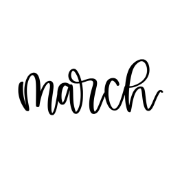 march hand lettered|D-1248778