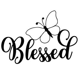 Blessed Butterfly Word