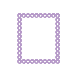 Rectangle Card & Picture Frame with Punched Circle Edge|D-1262329