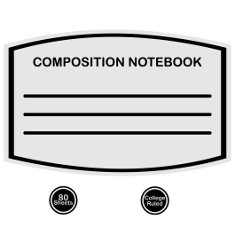 COMPOSITION NOTEBOOK LABEL