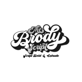 Brody Script Extrude|DF-1239802