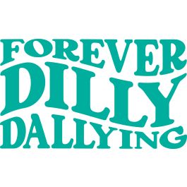 Forever Dilly Dallying Wavy Font|D-379809
