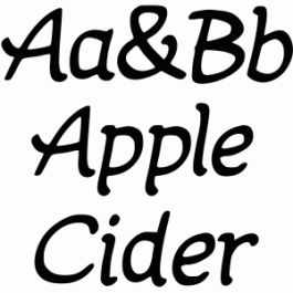 apple cider font