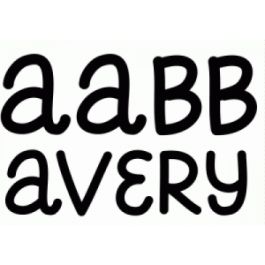 avery font|101471