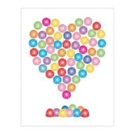 yummy gumdrop print and frame