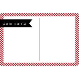 dear santa postcard