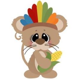 thanksgiving indian mouse - corn