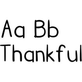 thankful font