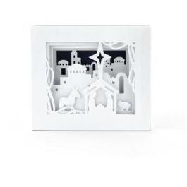 5x7 shadow box card bethlehem nativity