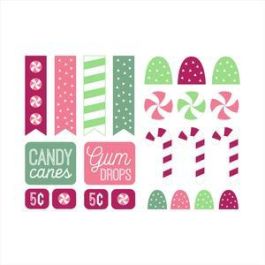christmas candy stickers