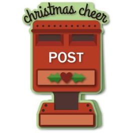 vintage post box christmas card