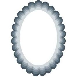 nested scallop oval frames|107458