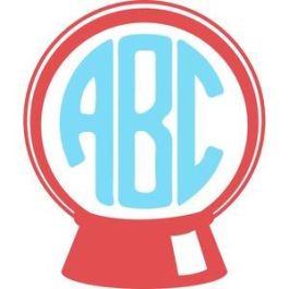 snow globe monogram