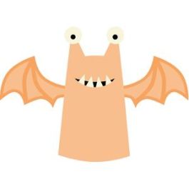 winged orange monster