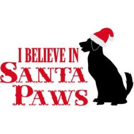 santa paws - dog