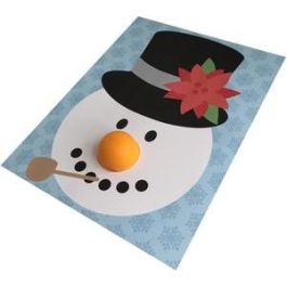 snowman lip balm card