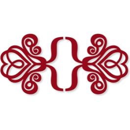curvy heart brackets