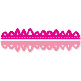 zig-zag ruffle border