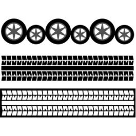 tire marks car borders