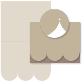 small pinking scallop card