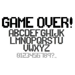 game over! font