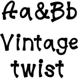 vintage twist font