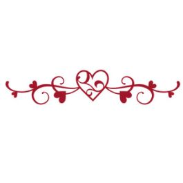 fancy flourish heart border