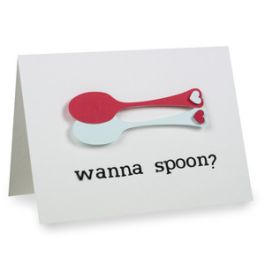 wanna spoon folded card