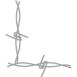barbed wire corner