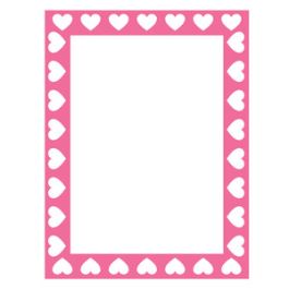 heart border rectangle frame|118694