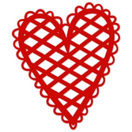 lattice heart valentine