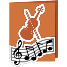 violin card
