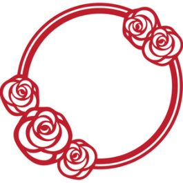 round rosy frame
