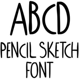 pencil sketch font