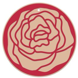 rose gift tag