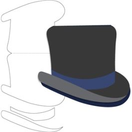 top hat card