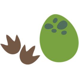 dino egg & footprint