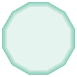 nested hexagon shapes