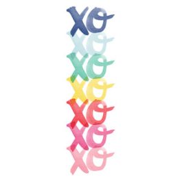 xoxo watercolor border