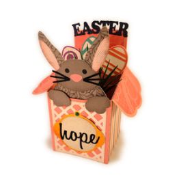 bunny easter box card