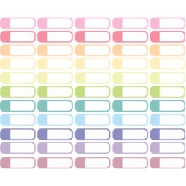 pastel planner labels