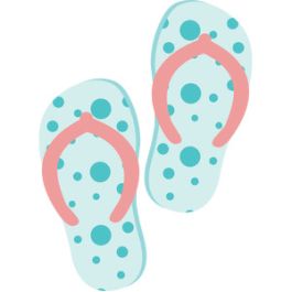 polka dot flip flops