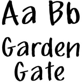 garden gate font