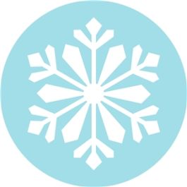 snowflake in circle
