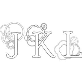 jkl monogram sketch
