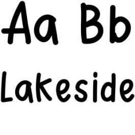 lakeside font