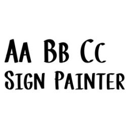 sign painter font