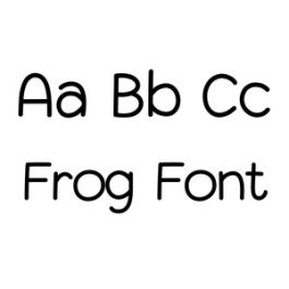 frog font